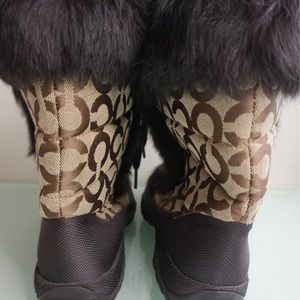Coach | Shoes | Coach Fur Boots | Poshmark
